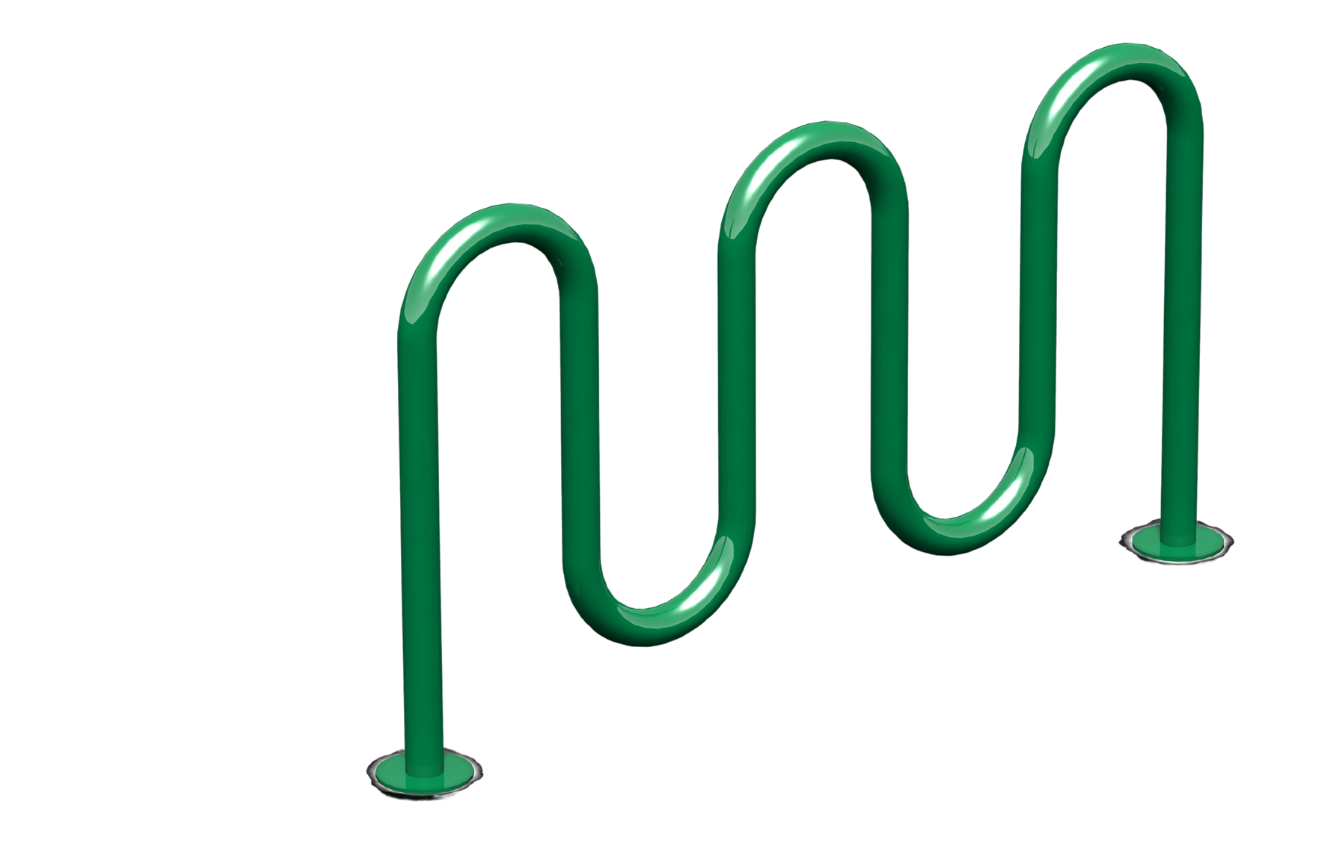 Loop Bike Rack 7 Bike Surface Mount